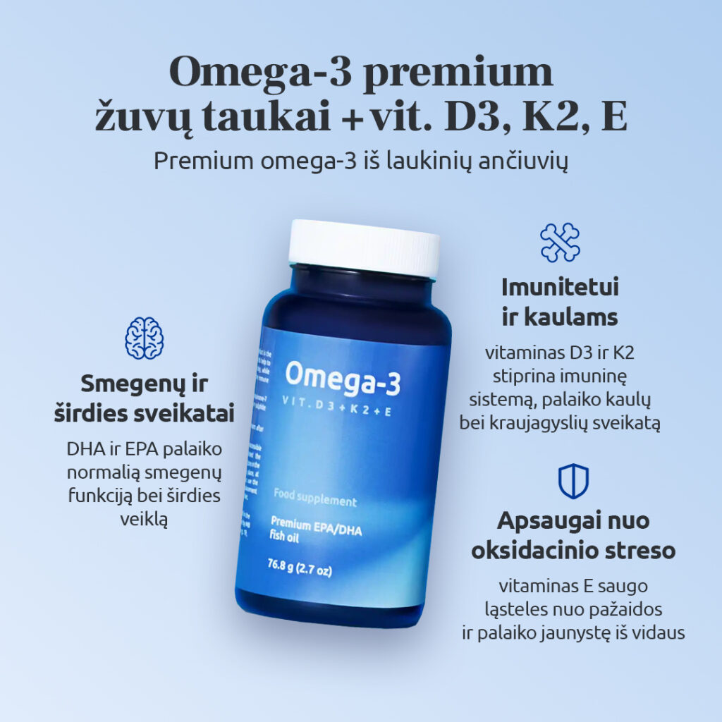 Premium omega-3 + vit. D3, K2, E - ZenYou